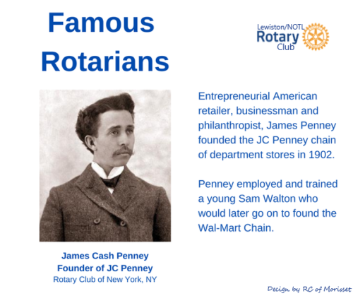 Famous Rotarians – Rotary Club of Lewiston-NOTL