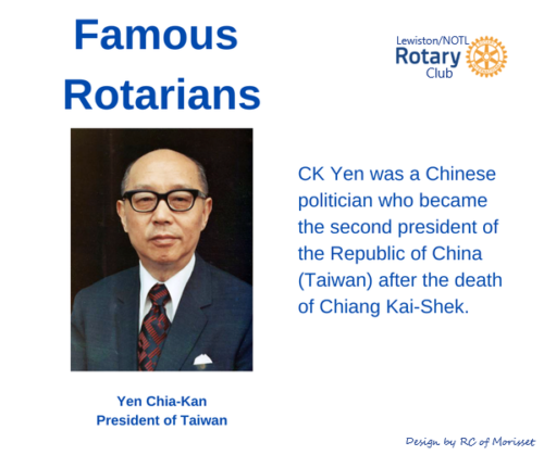 Famous Rotarians – Rotary Club of Lewiston-NOTL